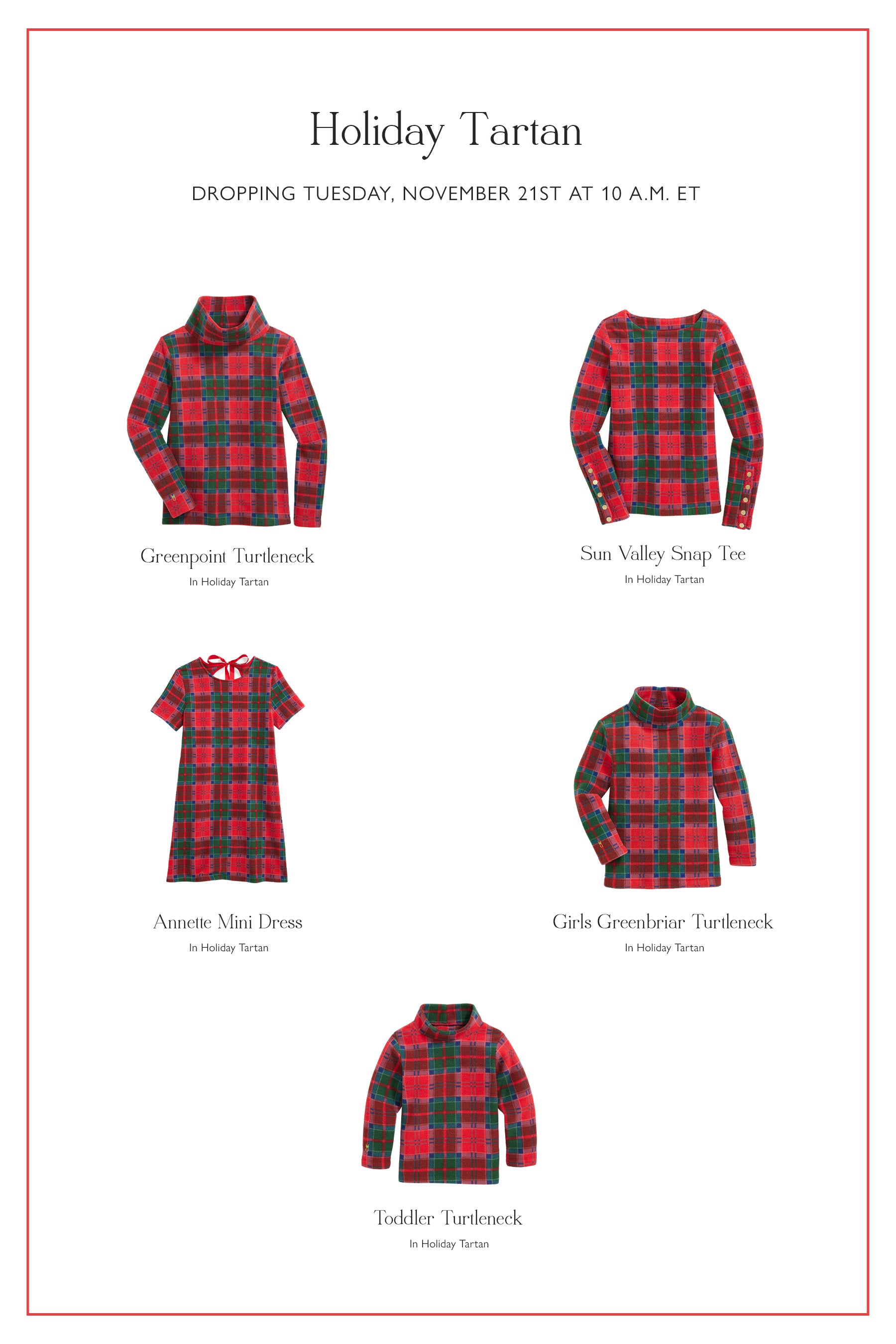 Drop Preview: Holiday Tartan – Dudley Stephens