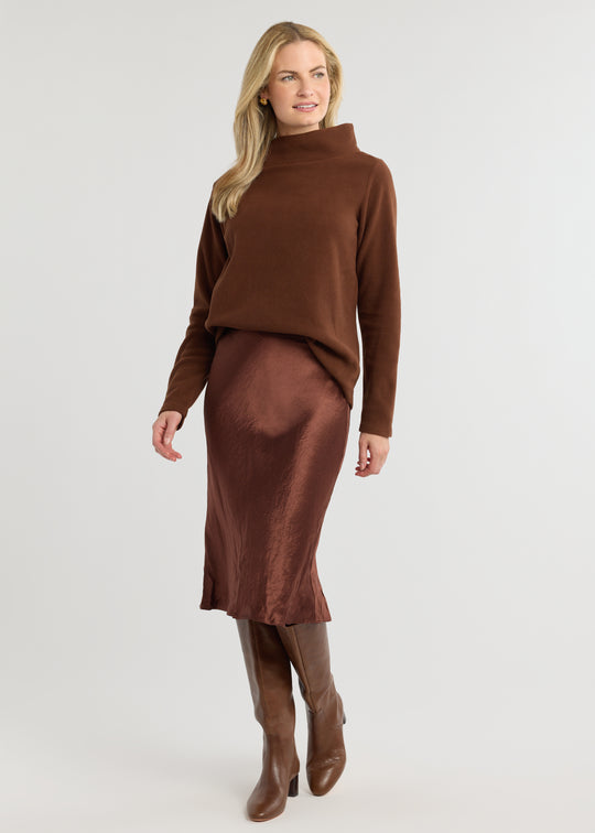 Greenpoint Boatneck in Vello Fleece (Cocoa) – Dudley Stephens