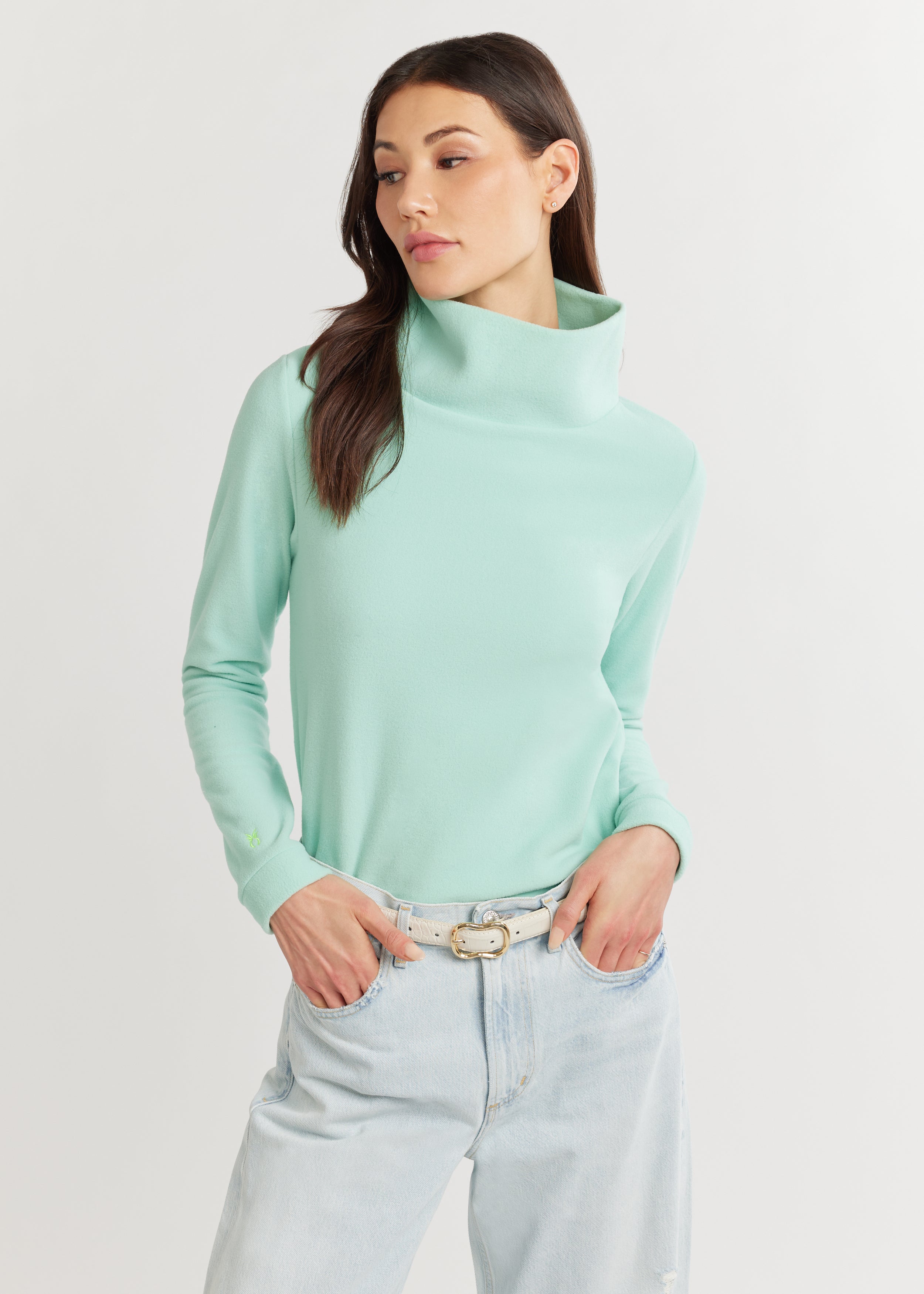 Park Slope Turtleneck in Vello Fleece (Bundles of Joy) – Dudley Stephens