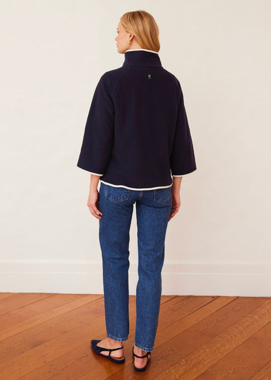 Catalina Jacket in Vello Fleece (Navy) – Dudley Stephens